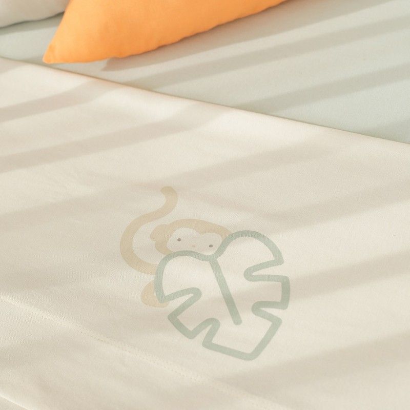 Juego de sábanas cuna Bonjourbebe Monkey — Castellvell - Puericultura